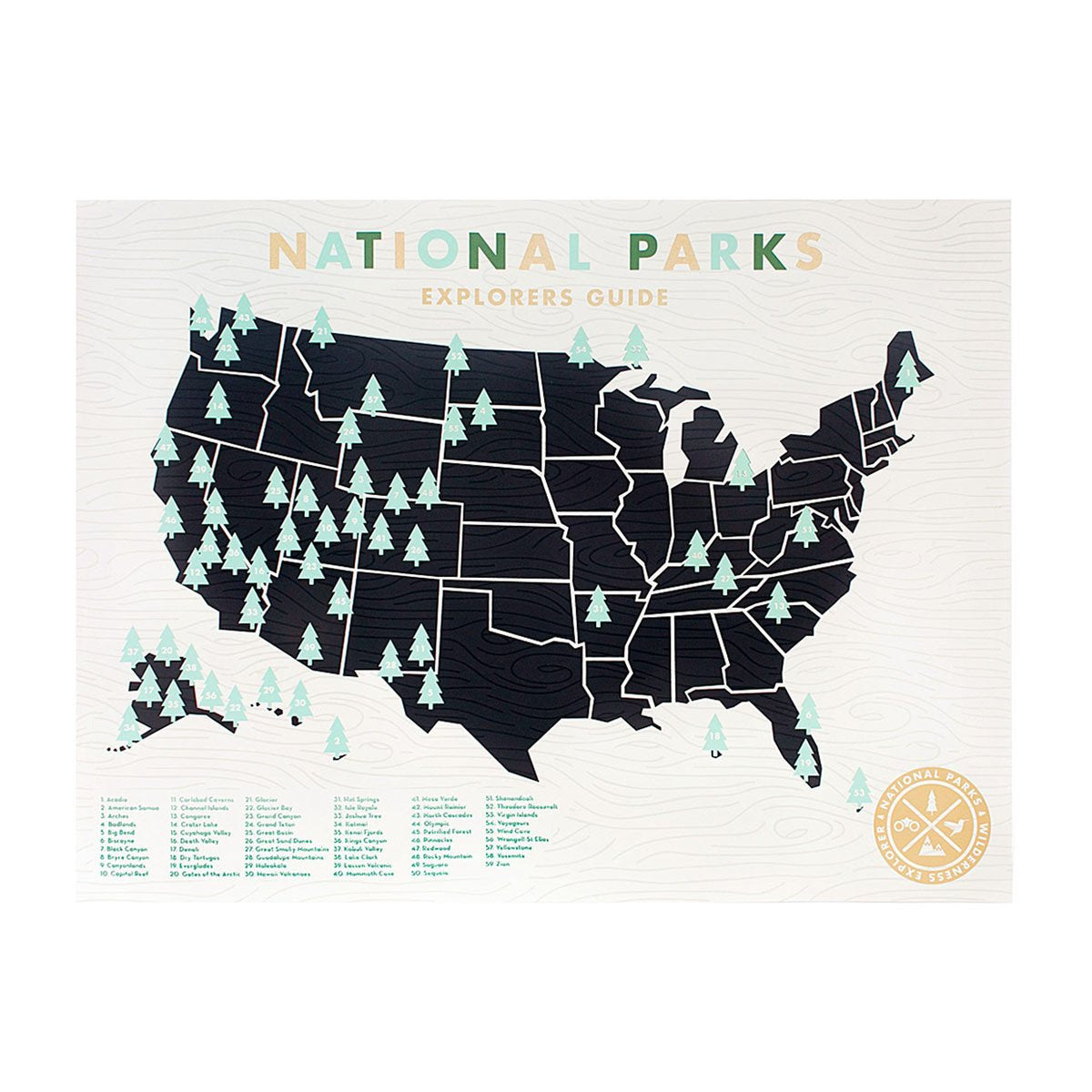 National Parks Explorer Map – Wholesale Hub by Orbit